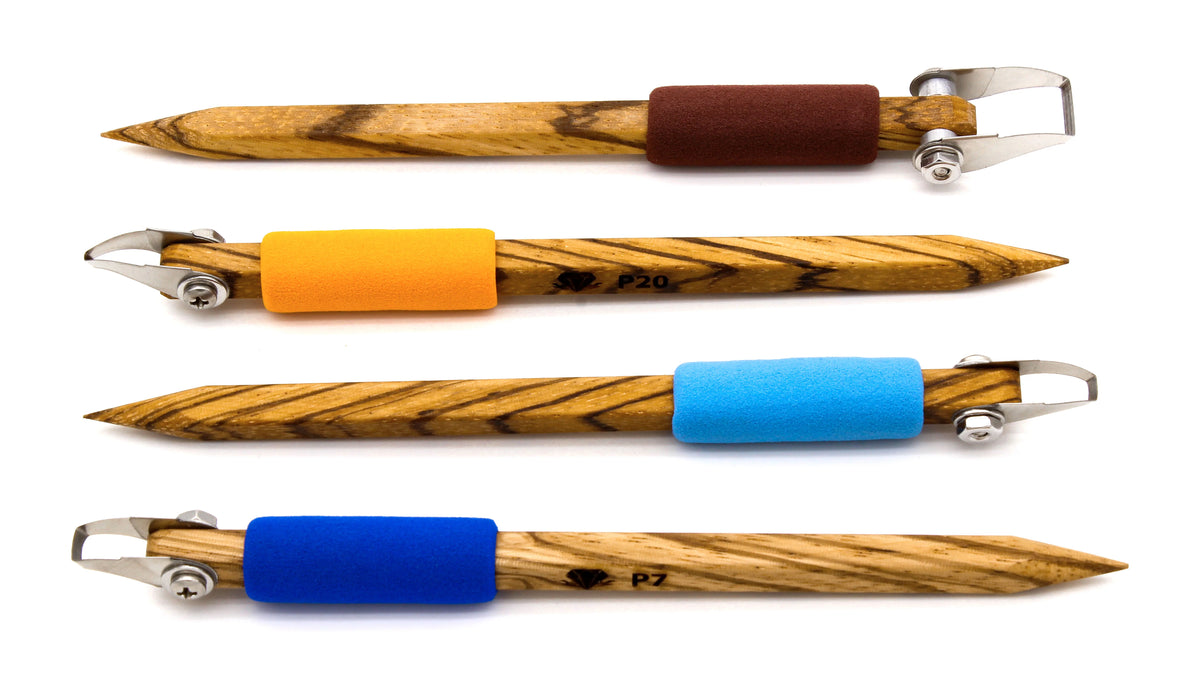 4-Piece Curved Blade Square Tip Set (P20, P15, P7, P23) – Sajo Ceramics